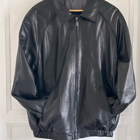 Juliana Collezione | Jackets & Coats | Mens Classic Black Leather ...